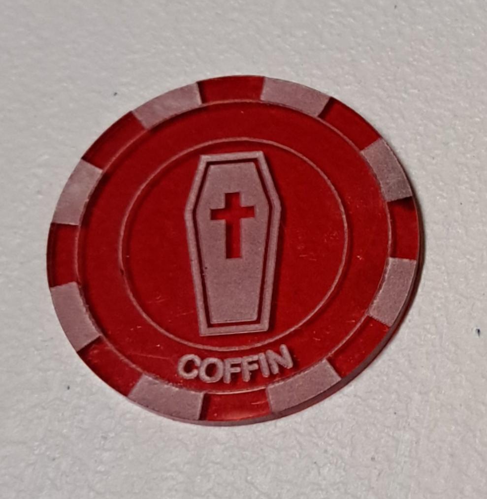 Malifaux compatible coffin tokens (Qty 5) – amazingforge